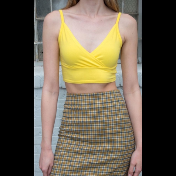 Brandy Melville | Tops | Brandy Melville Yellow Amara Tank Top | Poshmark